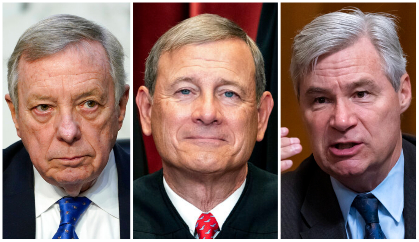 Durbin tells Roberts to embrace Supreme Court ethics code in private meeting: Reports ...