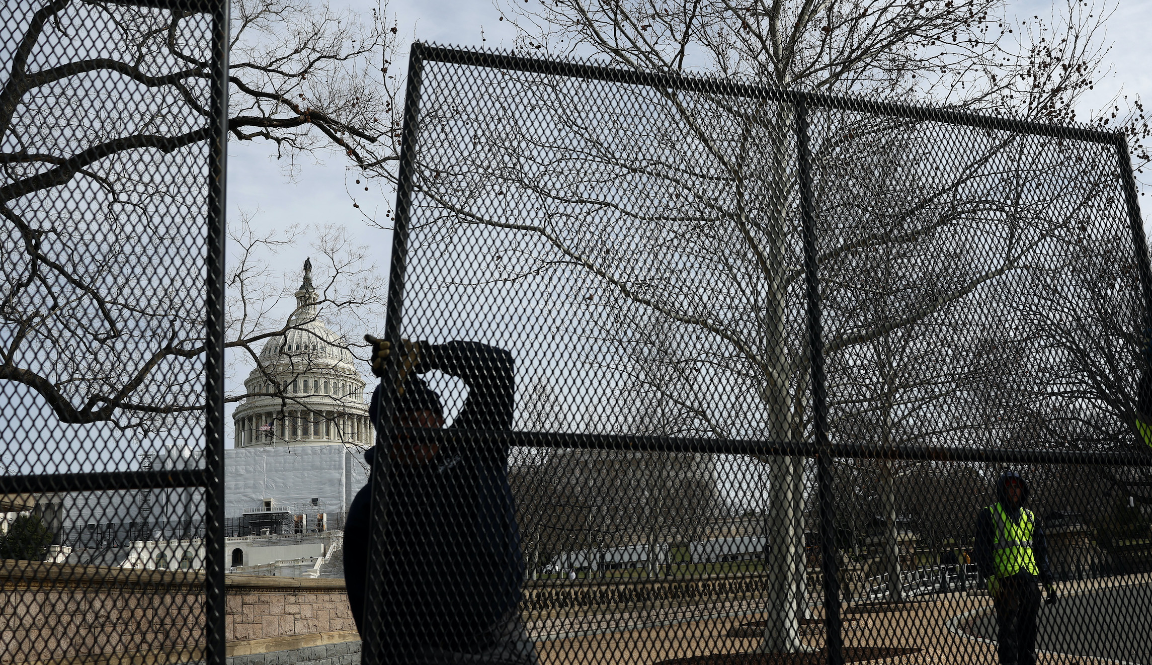 State of the Union 2023: Capitol fencing returns for Biden address ...