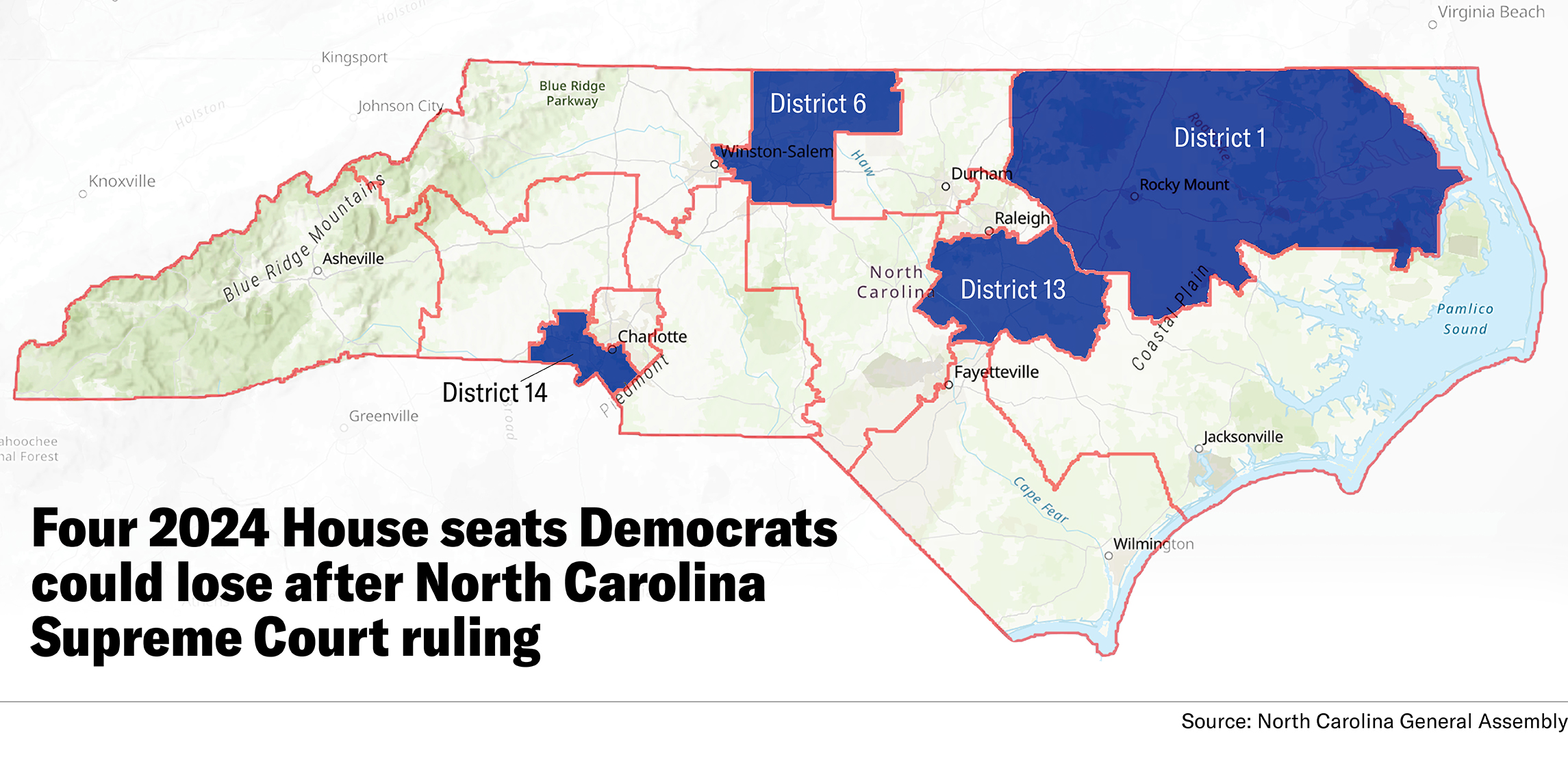 Four House seats Democrats could lose following state Supreme Court gerrymandering decision ...