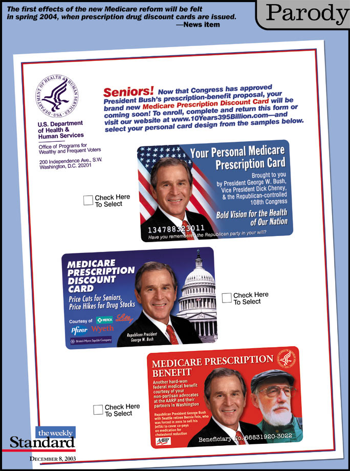 The new prescription drug cards. - Washington Examiner