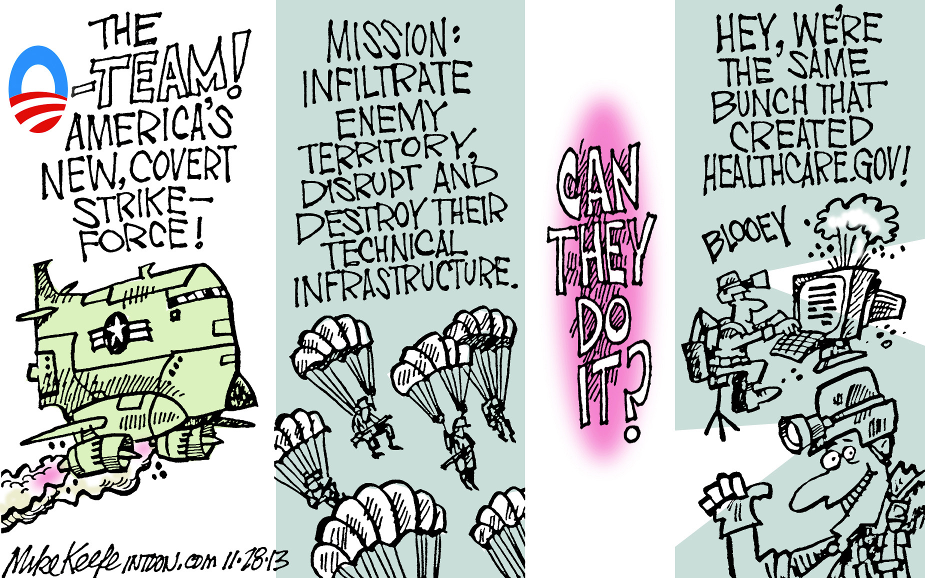 Editorial cartoon: The O-Team - Washington Examiner