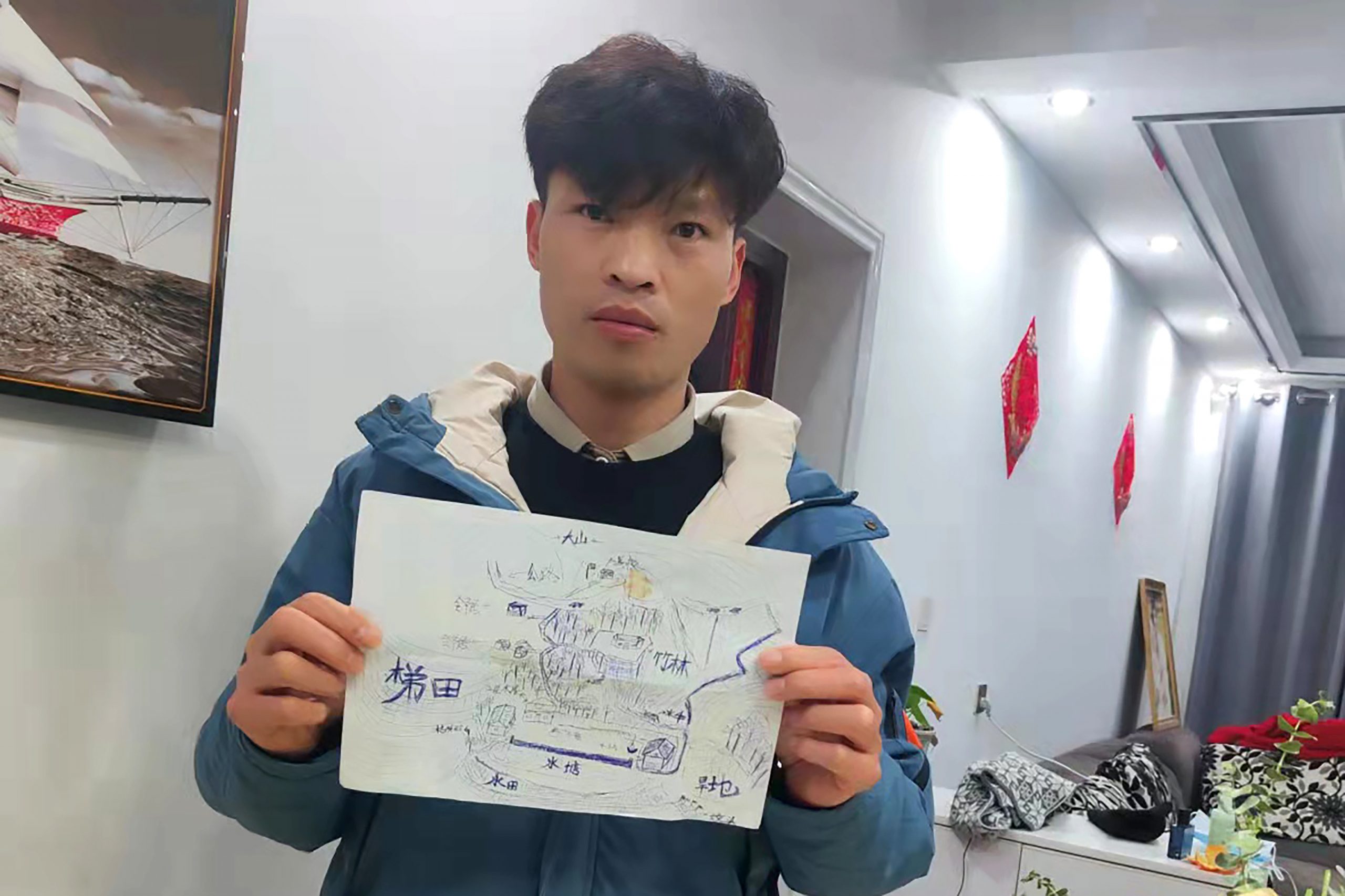 Map sketched from memory helps Chinese man find family 33 years after ...