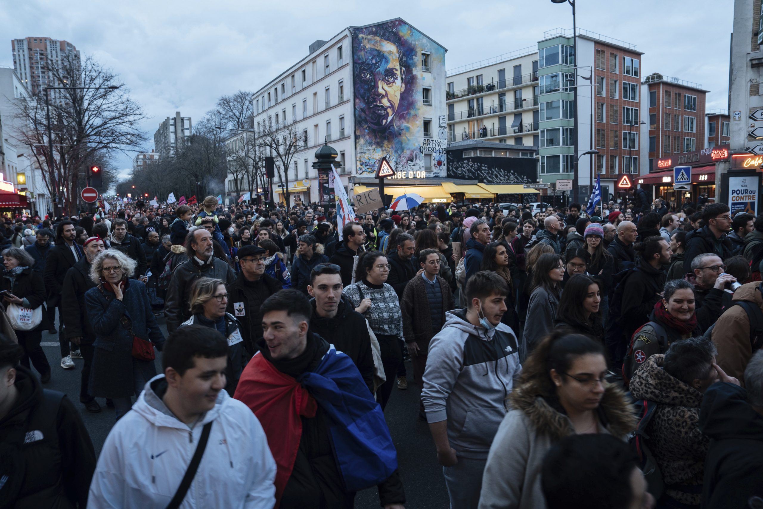 French protests take Paris over Macron’s retirement age change ...