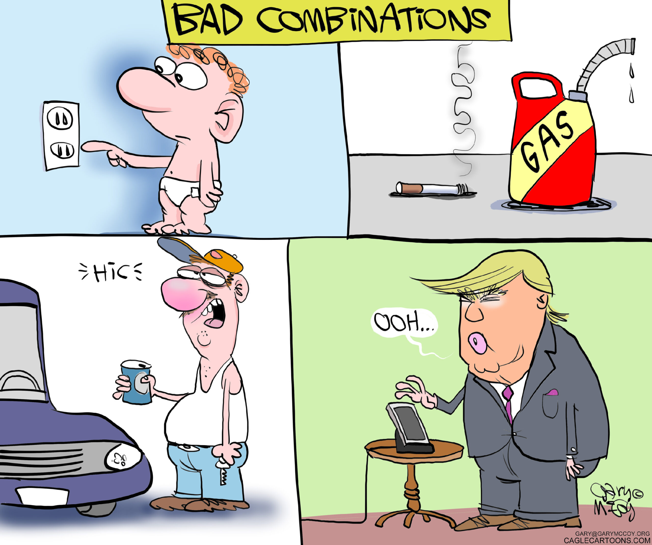 Editorial cartoon: Bad combinations - Washington Examiner