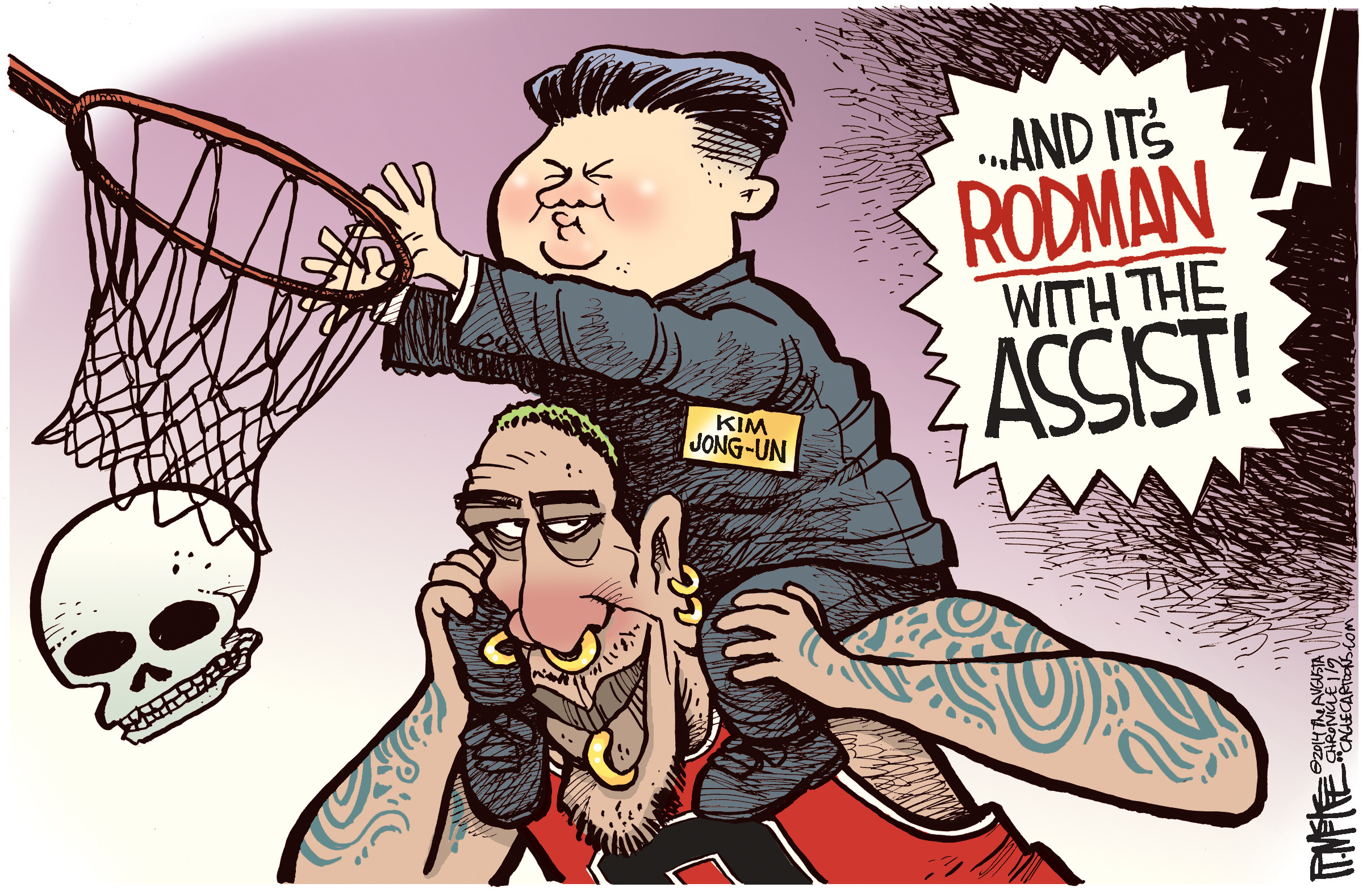 Editorial cartoon: Dennis Rodman’s assist - Washington Examiner