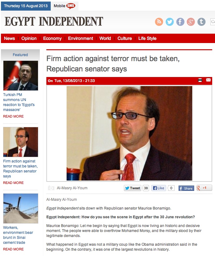 Egyptian Media Creates a U.S. Senator Out of Thin Air - Washington Examiner