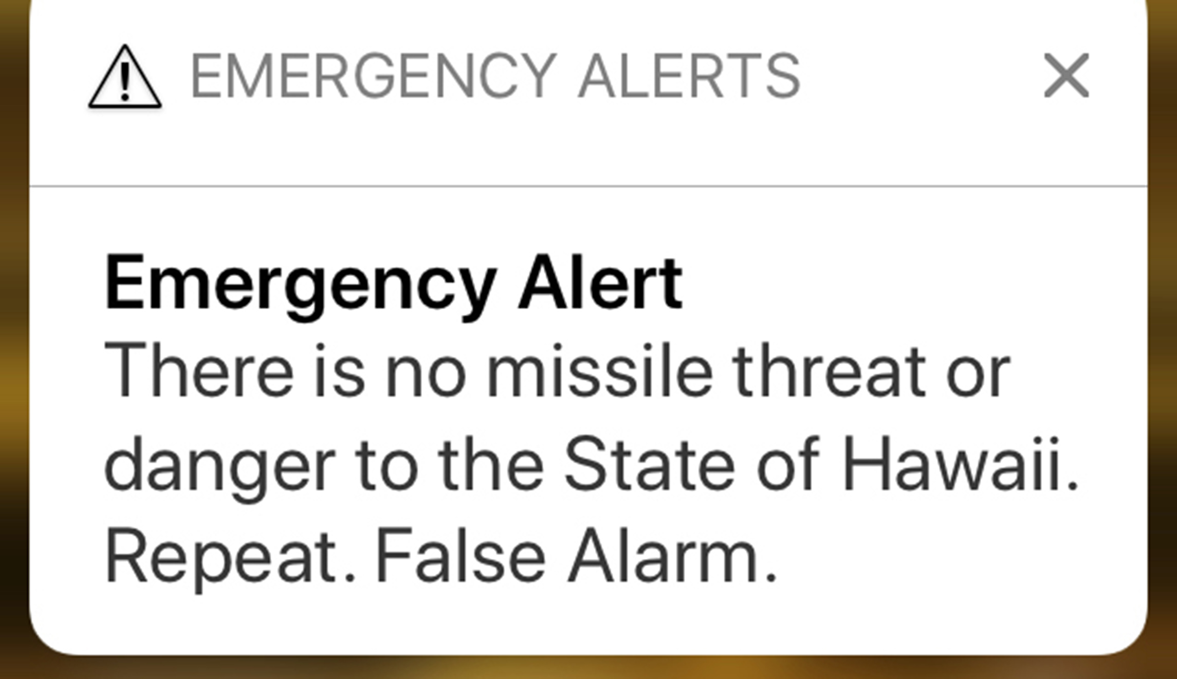 White House calls false Hawaii missile alert ‘a state exercise ...