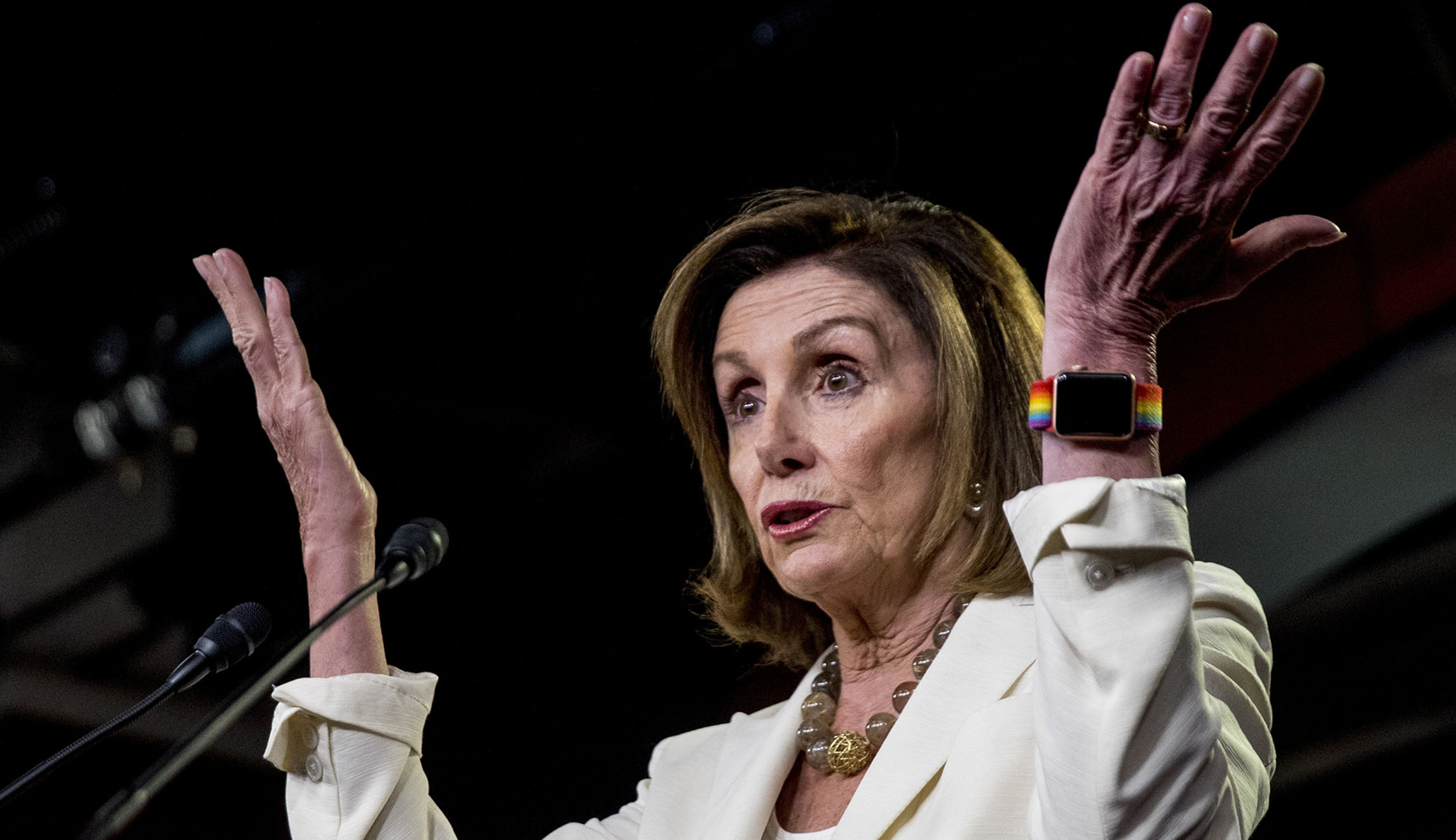 Watch Agitated Pelosi Refuses To Address Feud With Aoc At Press