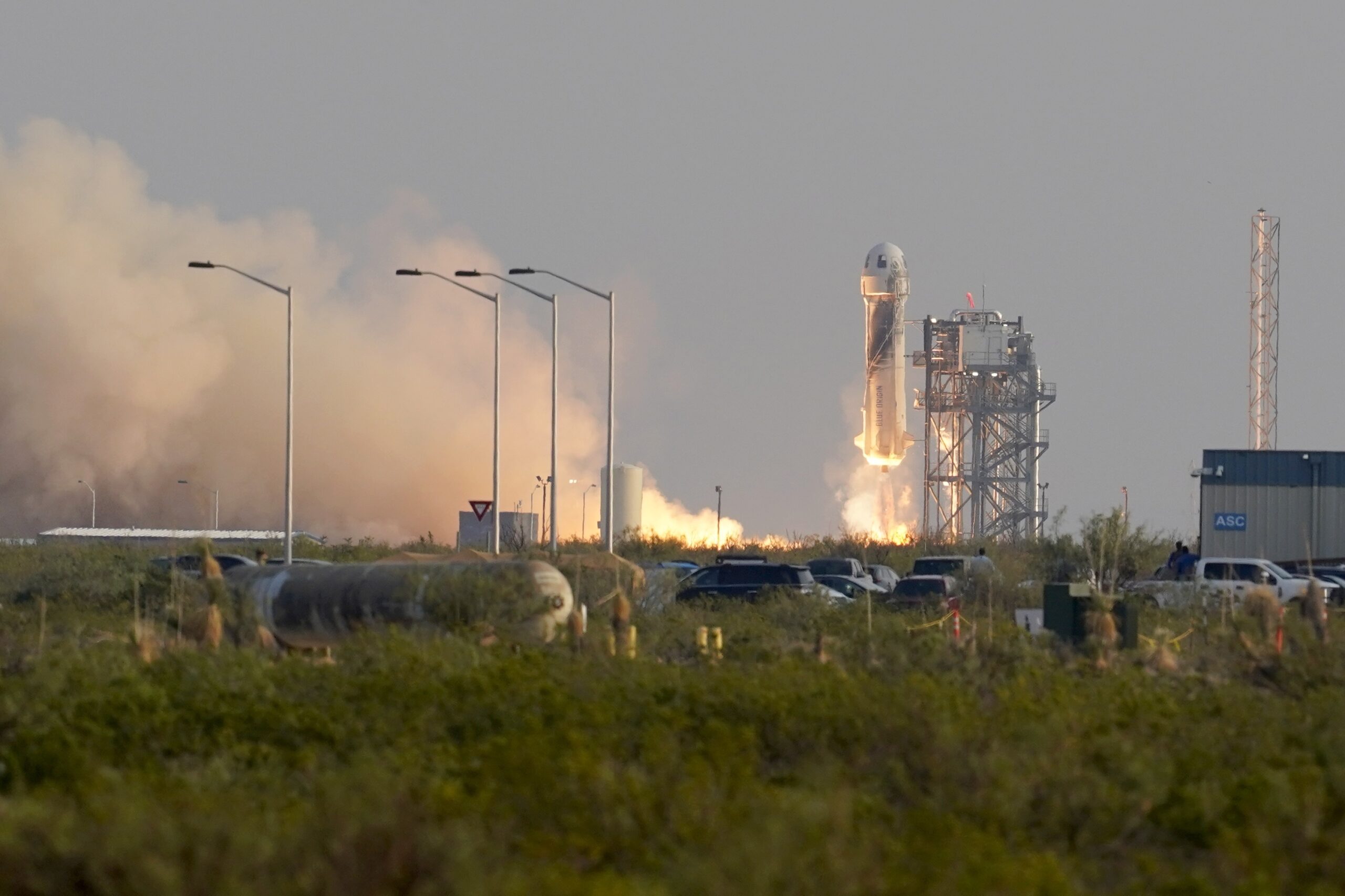 Bezos-founded Blue Origin methane emissions spotted by space station ...