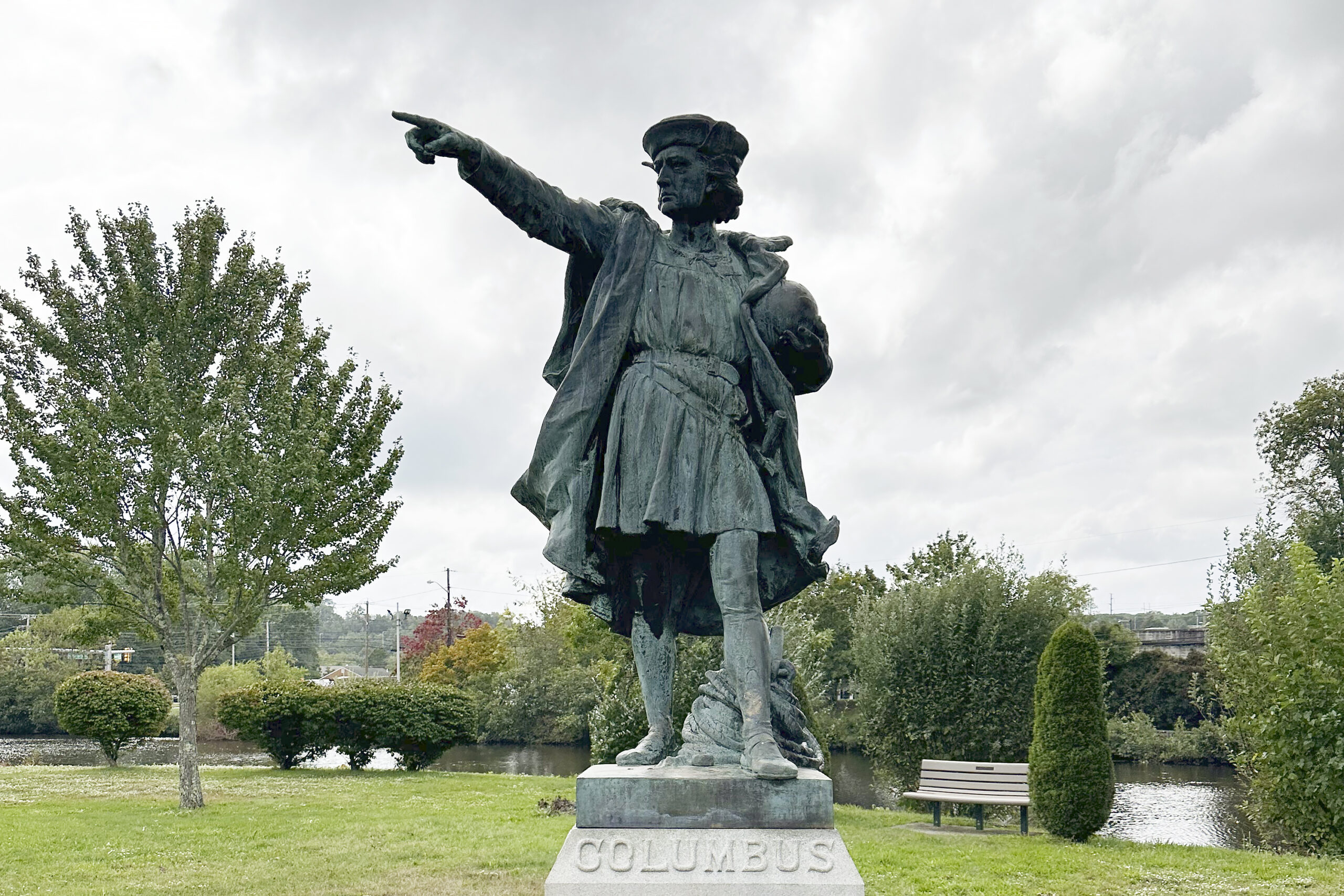 Rhode Island town celebrates Columbus Day by reinstalling statue of ...