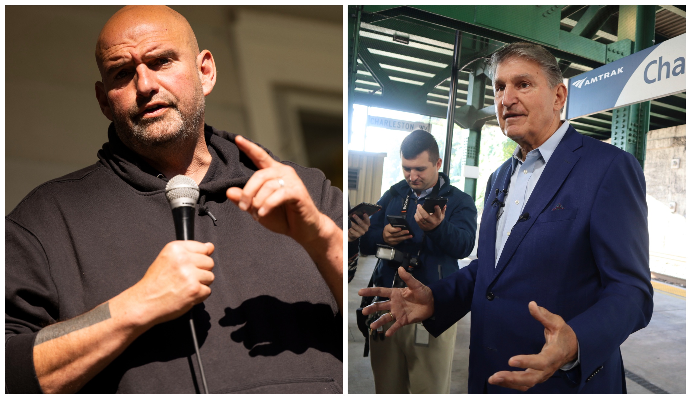 Fetterman laughs at Manchin following dress code fight as attacks on ...