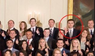 Former White House intern poses with 'white power' hand gesture in ...