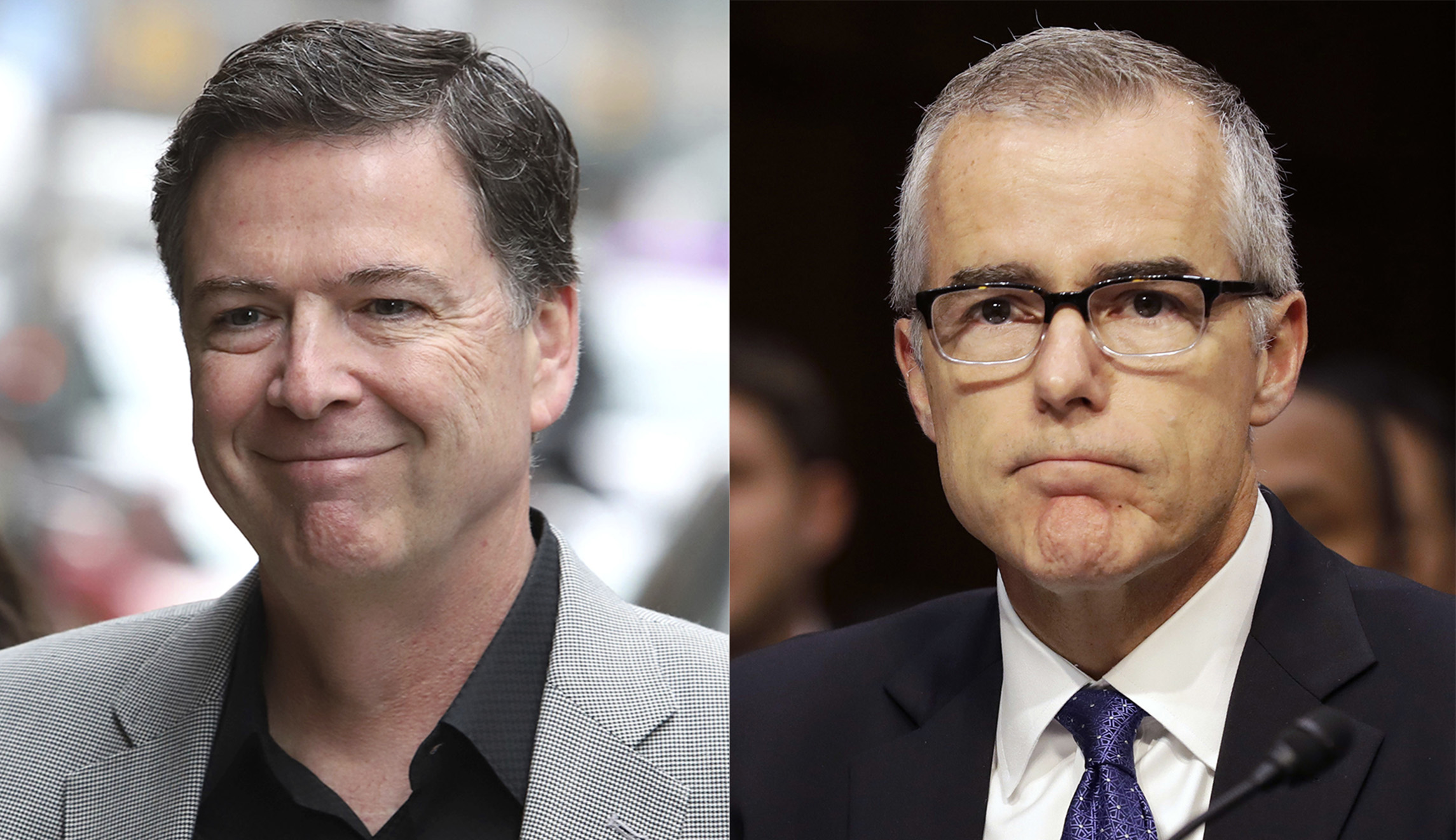 James Comey, Andrew McCabe appear to lack security clearances the White ...
