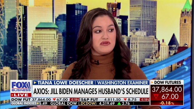 Tiana Lowe Doescher predicts Biden has a 33% chance of dying in second ...