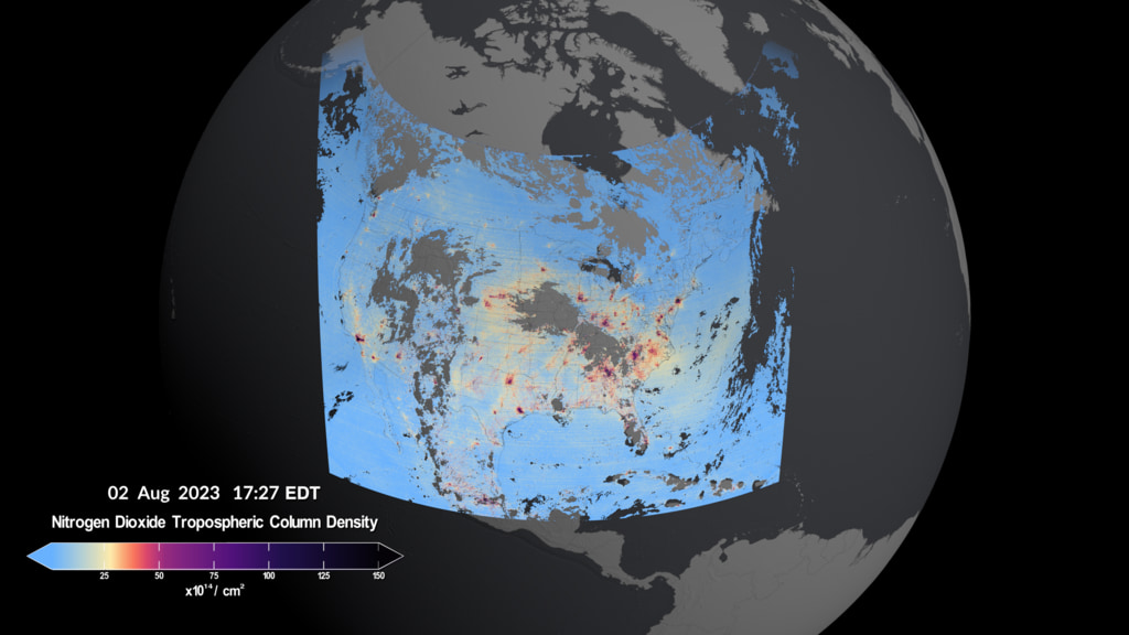 NASA releases first images from new pollution mapping instruments ...