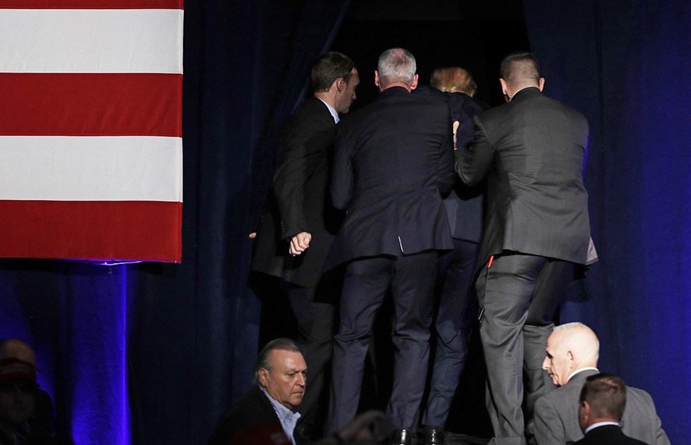Secret Service rushes Trump off the stage at Reno rally - Washington ...
