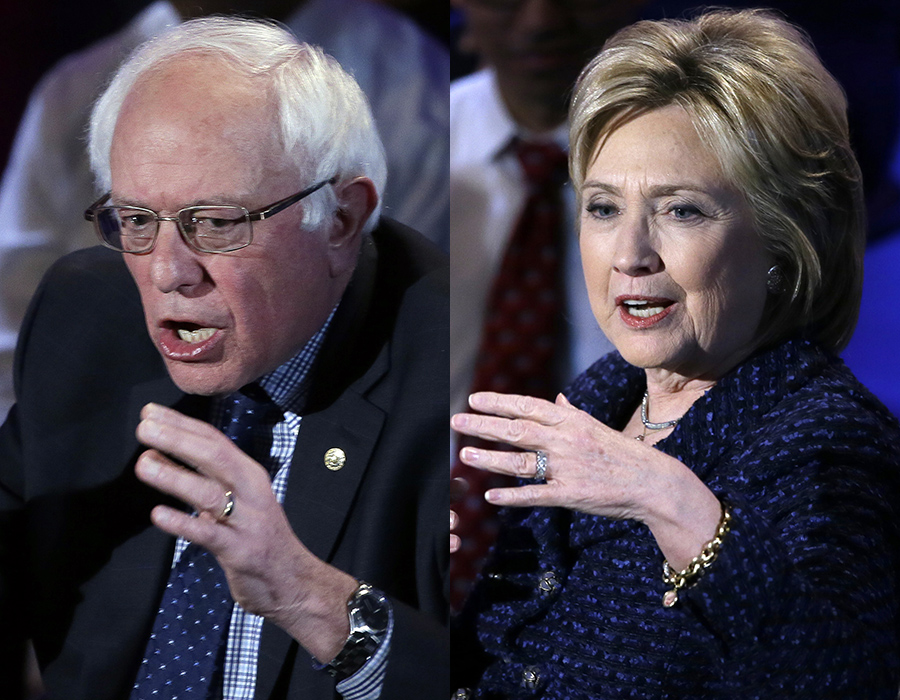 Clinton Sanders Spar On Sunday Shows Washington Examiner